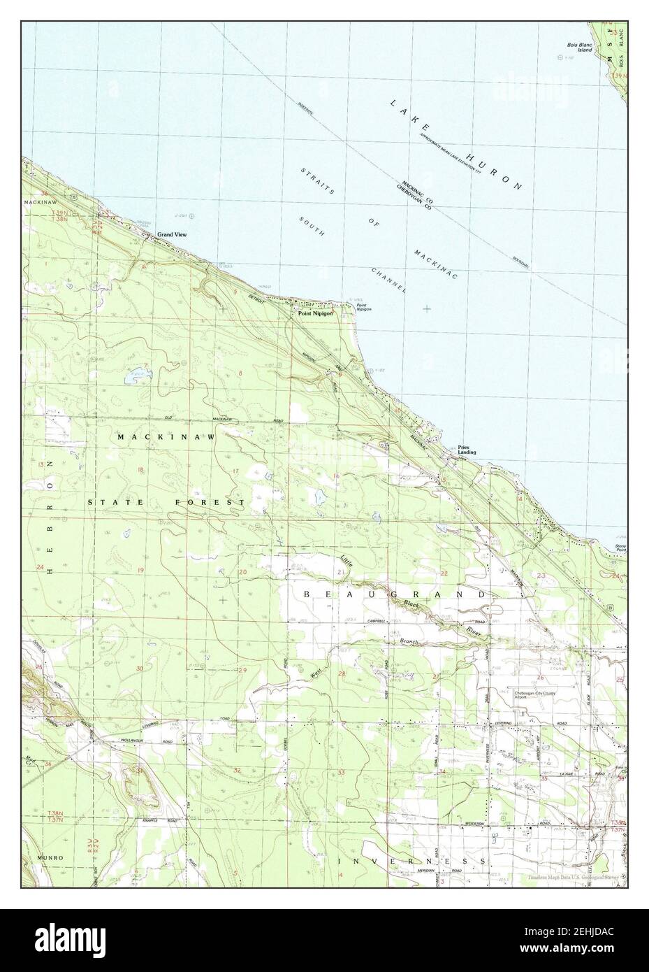 Map of nipigon hi-res stock photography and images - Alamy