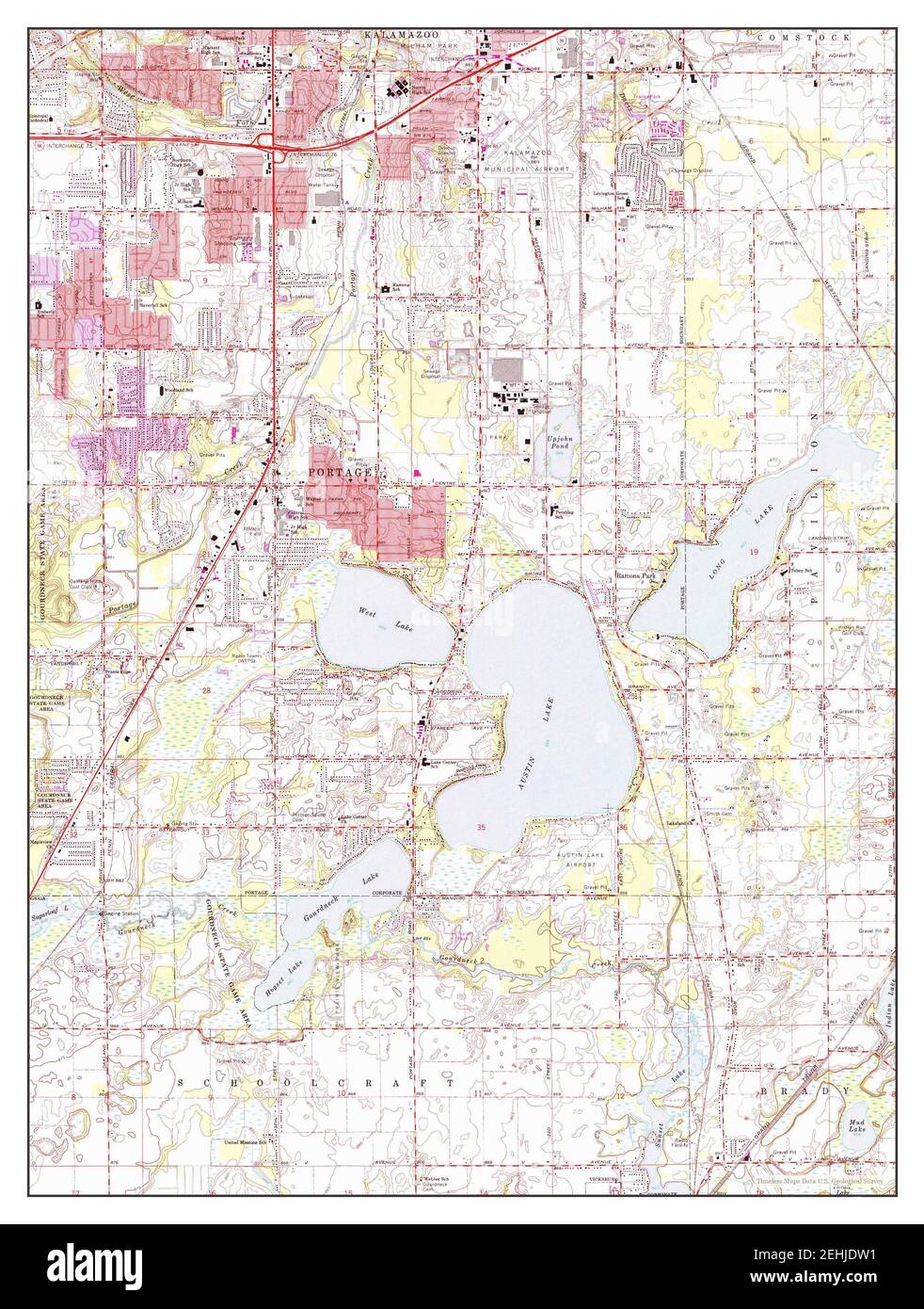 Portage, Michigan, map 1967, 1:24000, United States of America by ...