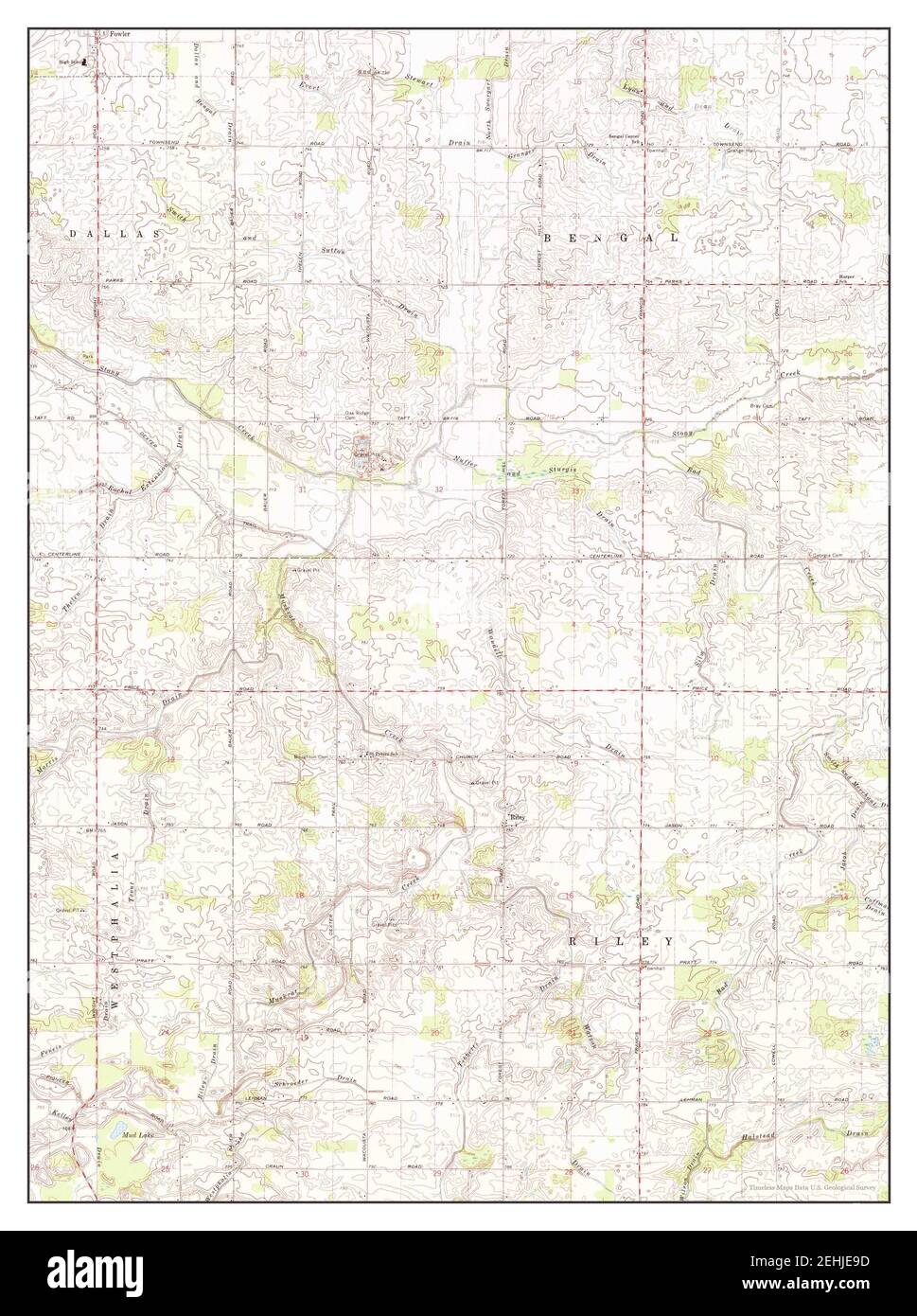 Map of riley hi-res stock photography and images - Alamy