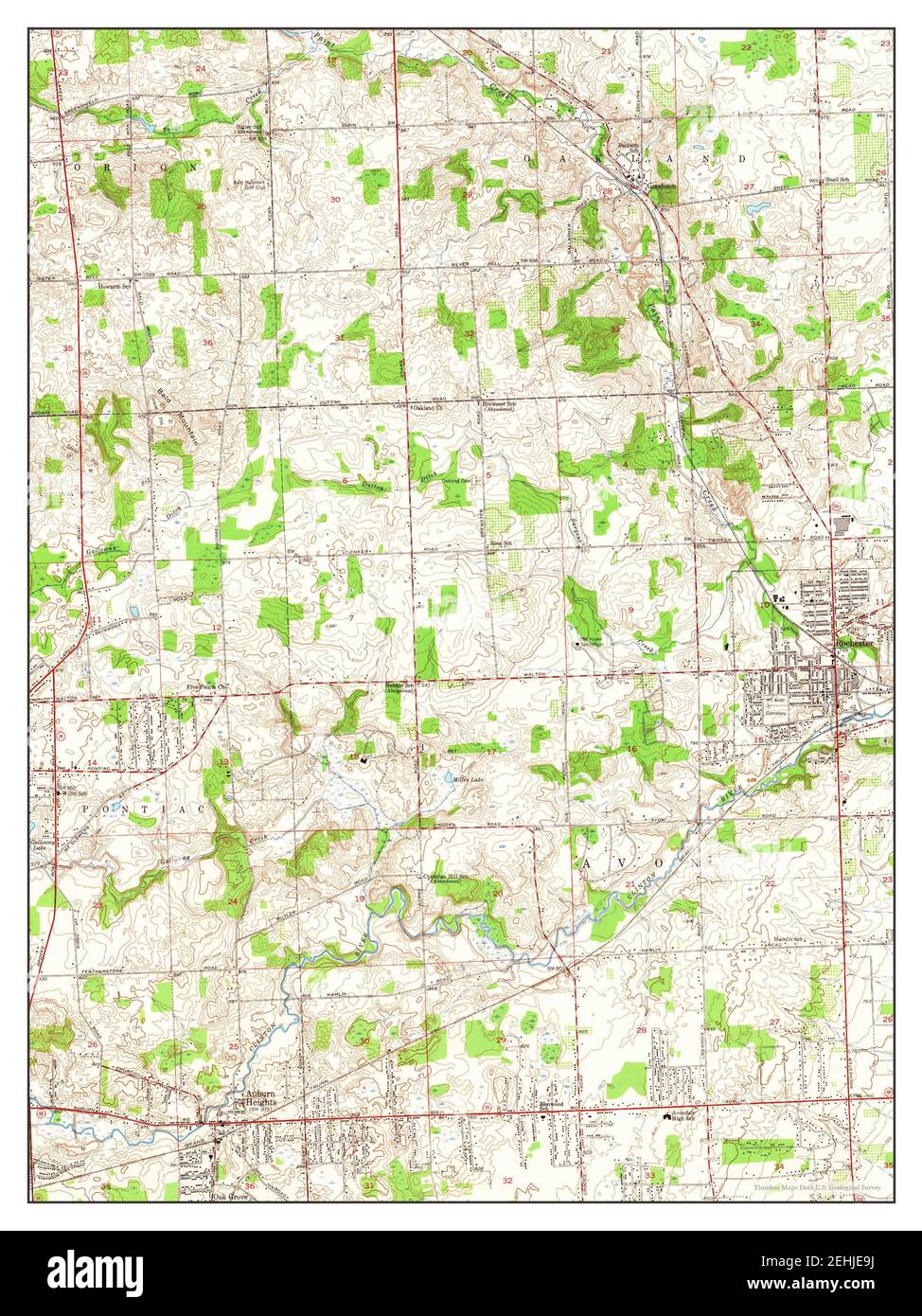 Rochester michigan map hi-res stock photography and images - Alamy