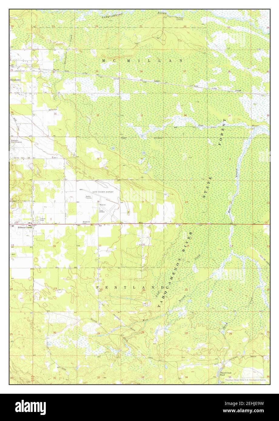 Roberts Corner, Michigan, map 1973, 1:24000, United States of America ...