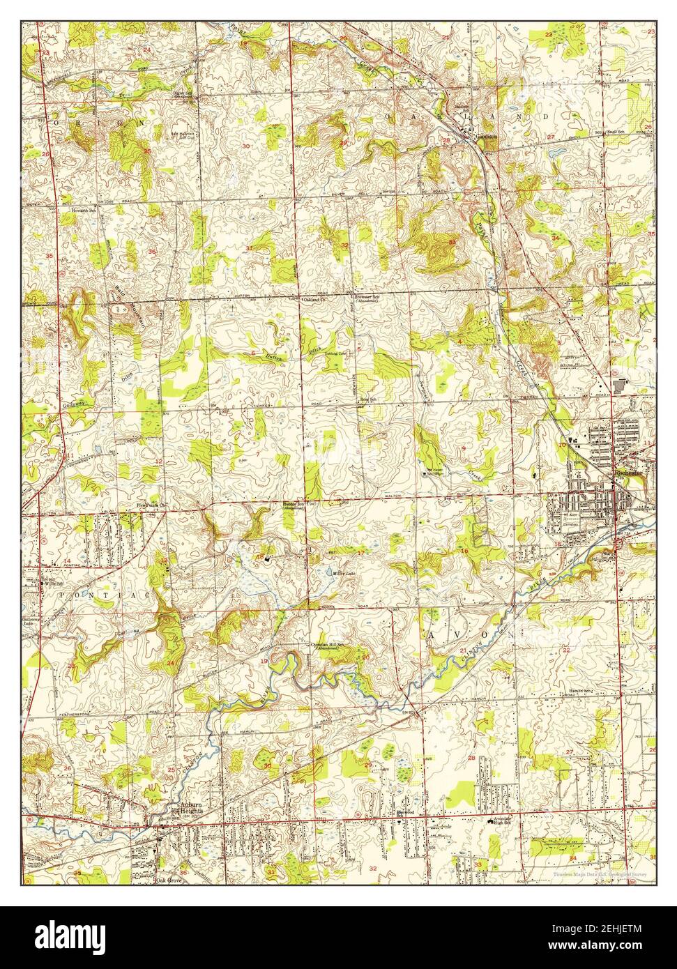 Rochester michigan map hi-res stock photography and images - Alamy