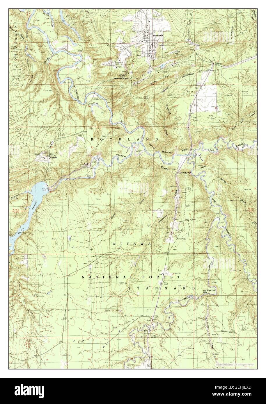 Map of rockland Cut Out Stock Images & Pictures - Alamy