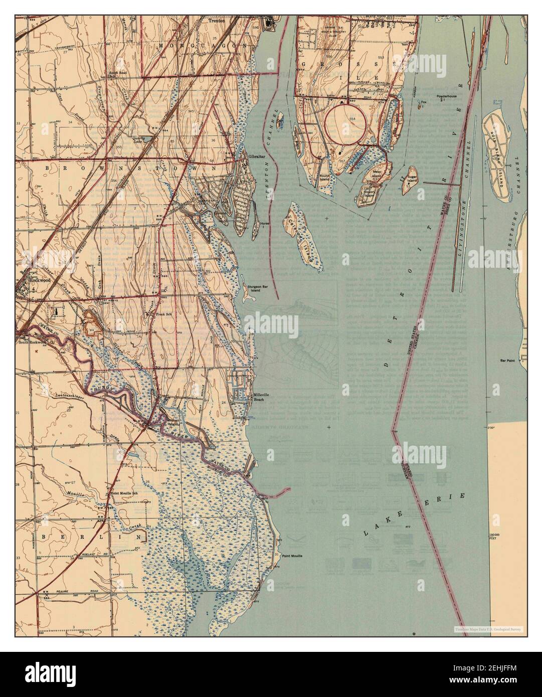 Map of rockwood hi-res stock photography and images - Alamy