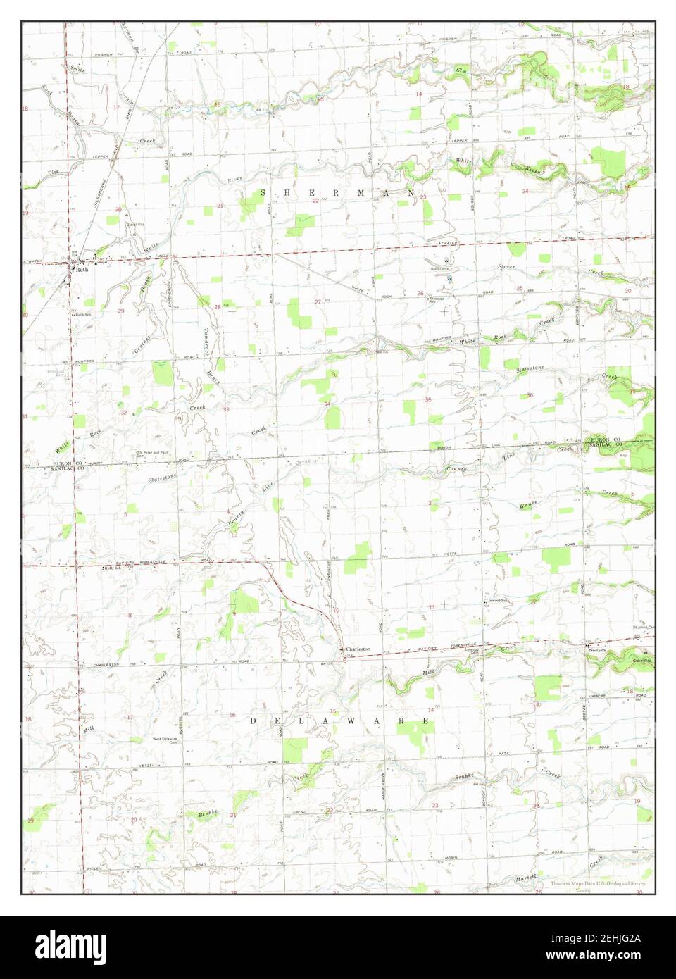 Ruth, Michigan, map 1963, 1:24000, United States of America by Timeless ...