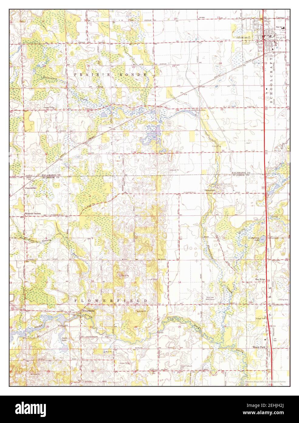 Map of schoolcraft hi-res stock photography and images - Alamy