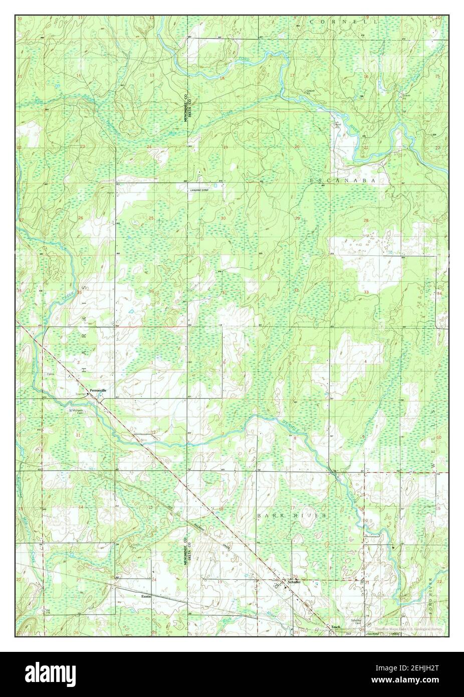 Schaffer, Michigan, map 1989, 1:24000, United States of America by ...