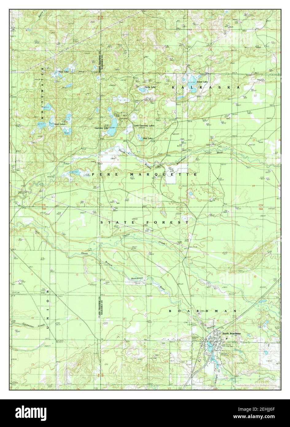 Map of boardman Cut Out Stock Images & Pictures - Alamy