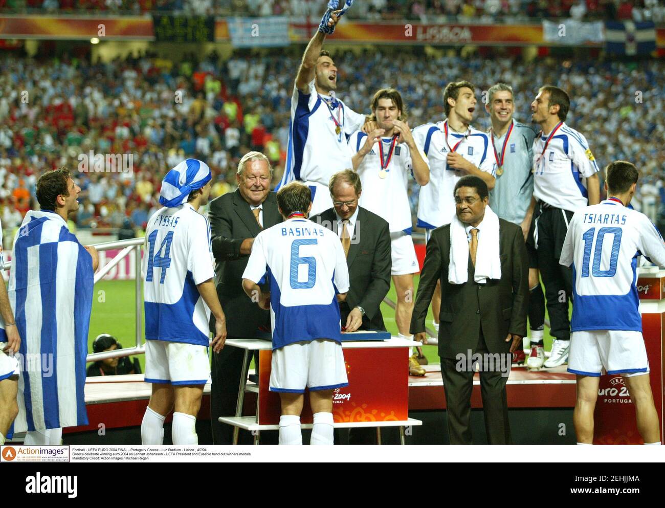 Greece football winners hi-res stock photography and images - Alamy