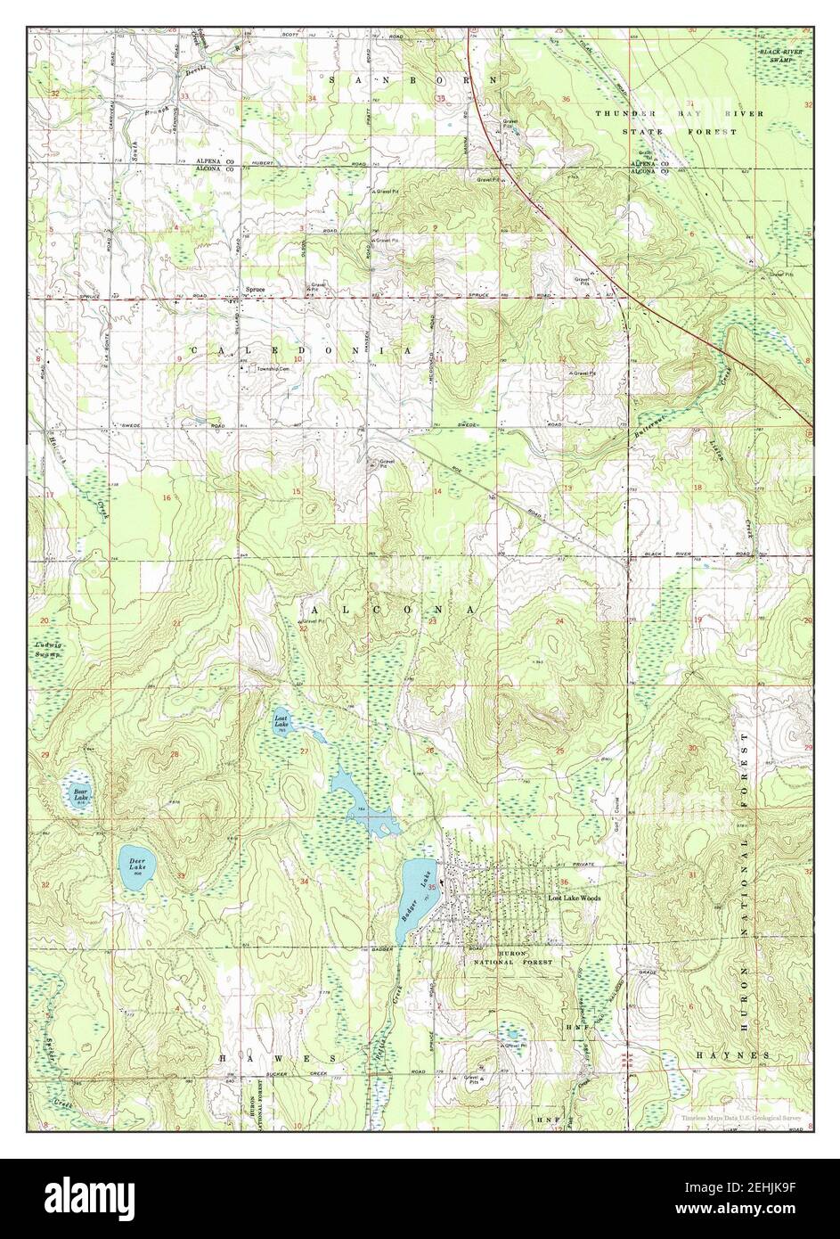 Spruce, Michigan, map 1971, 1:24000, United States of America by ...