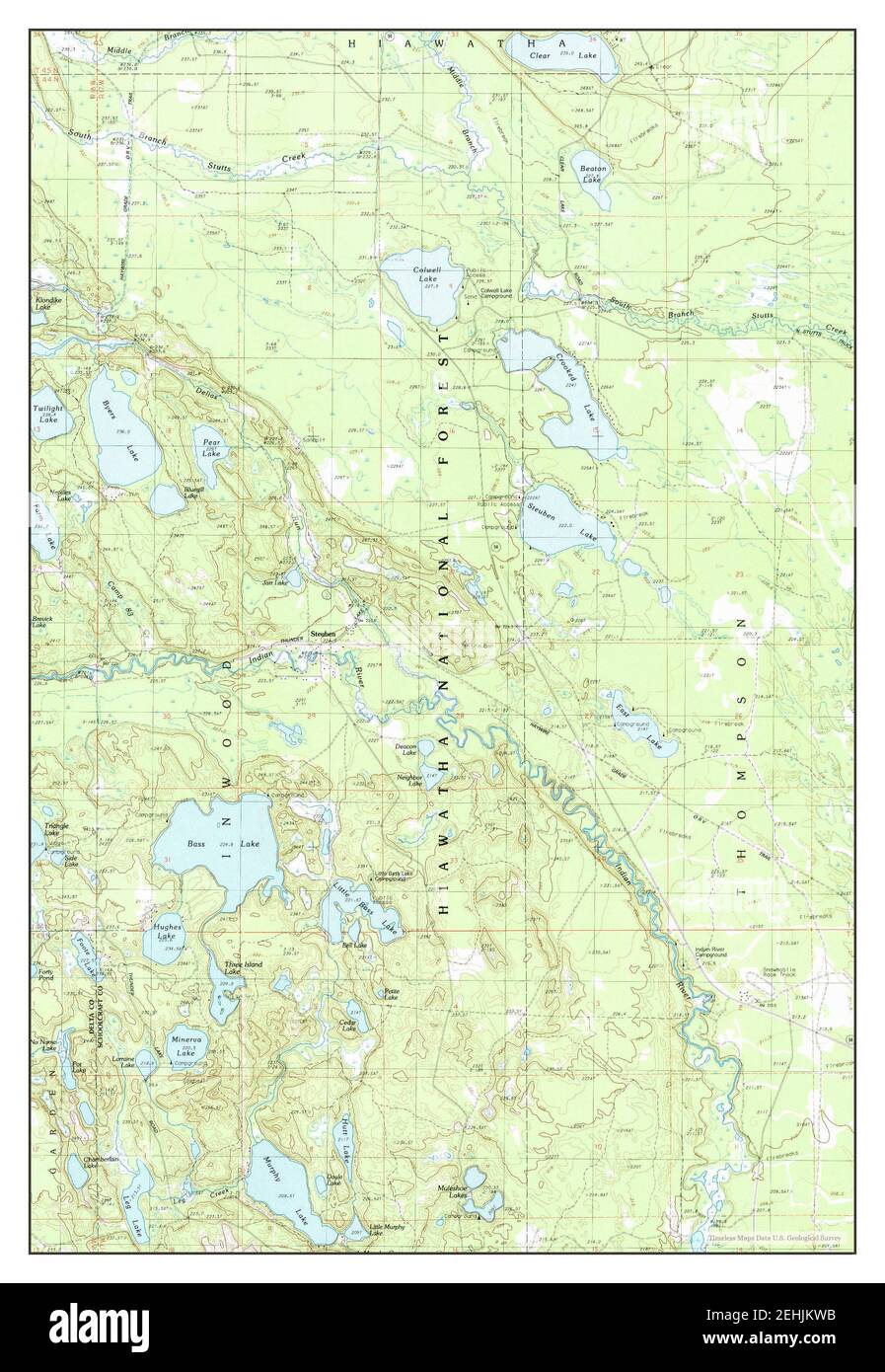 Steuben, Michigan, map 1983, 1:24000, United States of America by ...