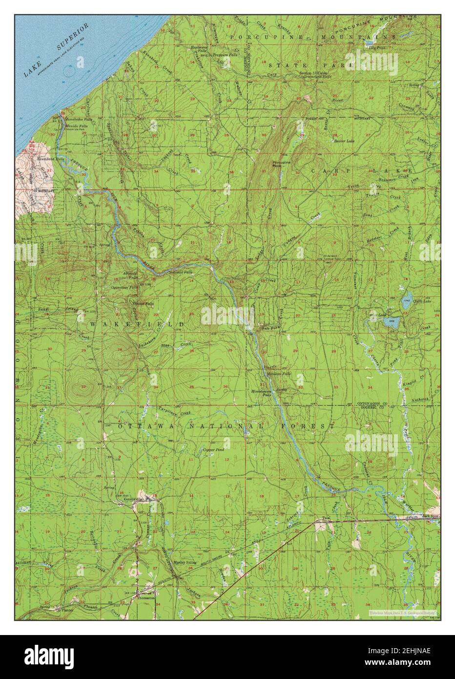 Thomaston, Michigan, map 1956, 1:62500, United States of America by ...
