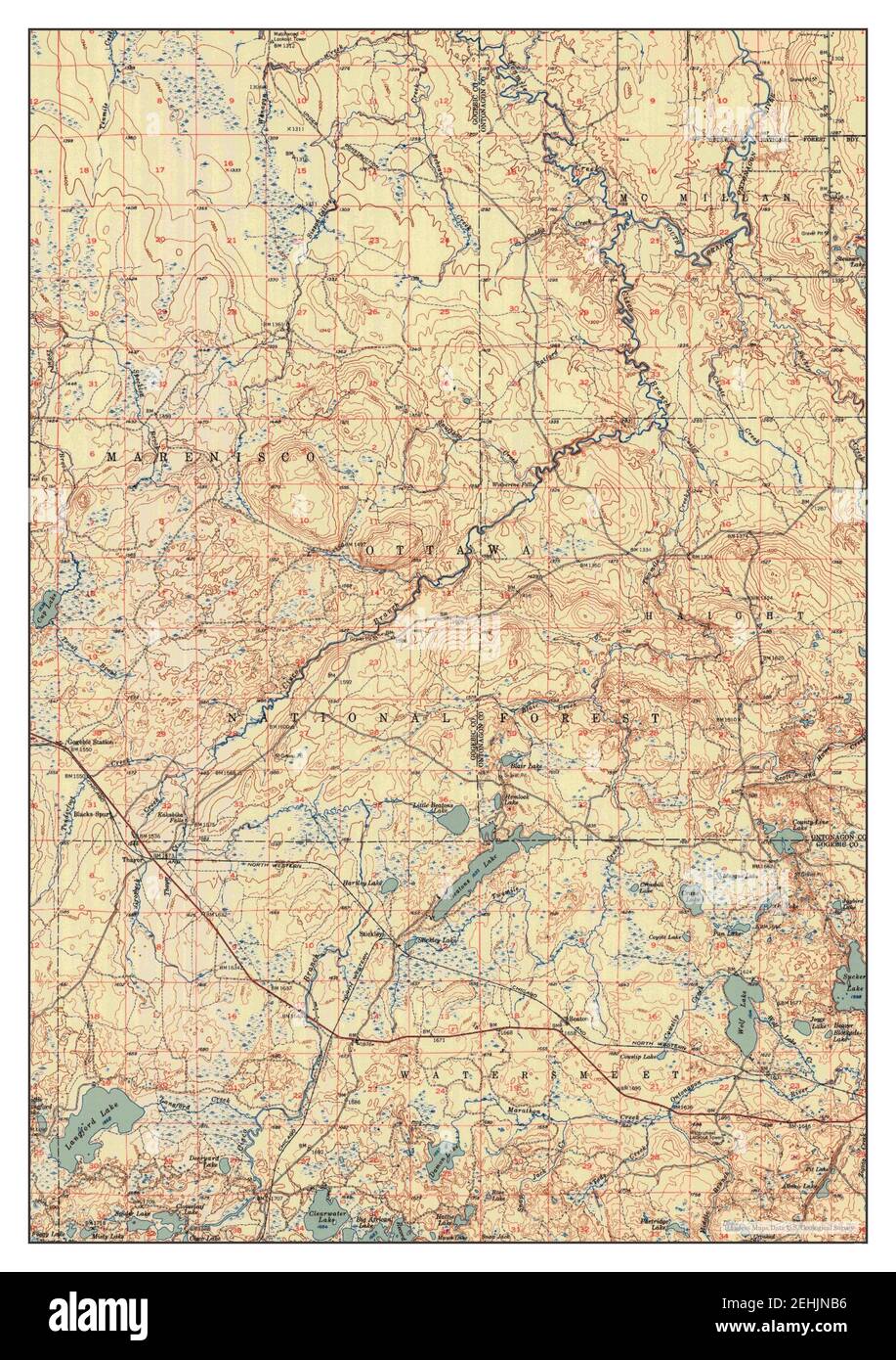 Map of thayer hi-res stock photography and images - Alamy