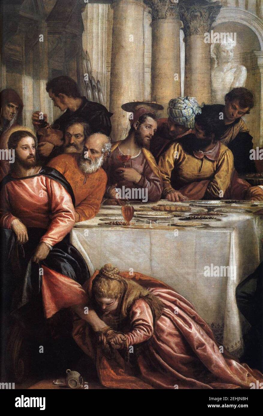Paolo Veronese - Feast at the House of Simon (detail Stock Photo - Alamy