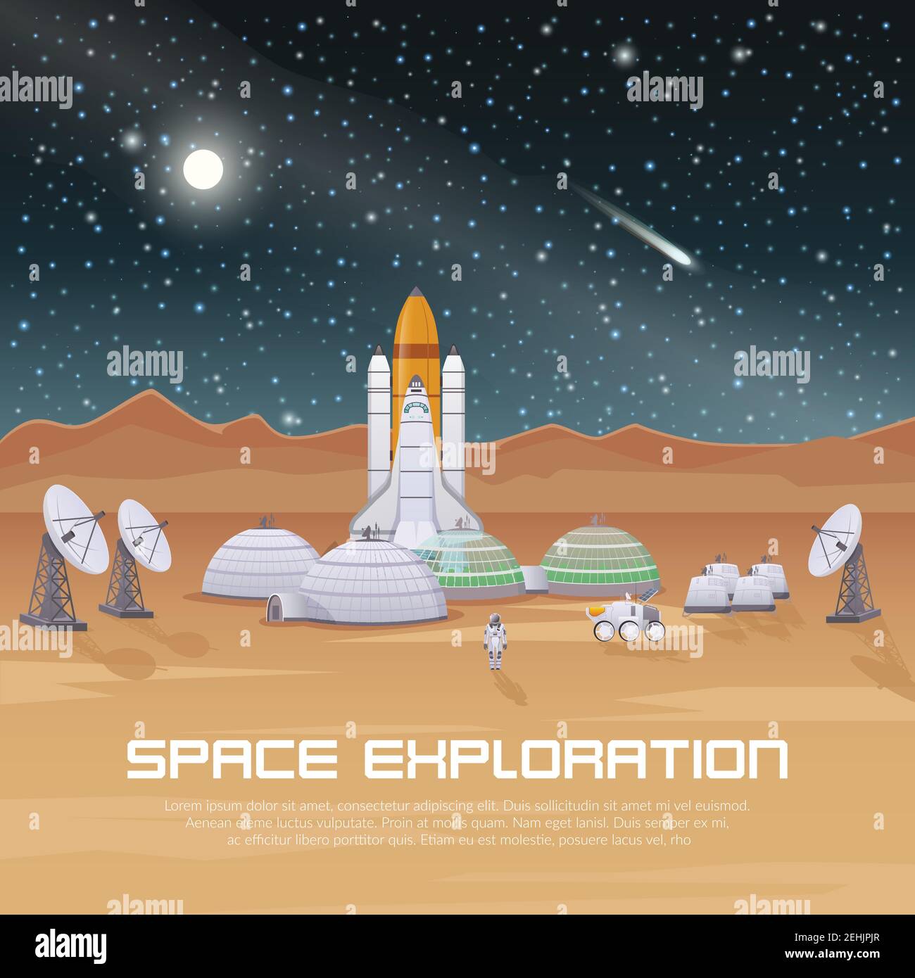 Space Exploration Illustration