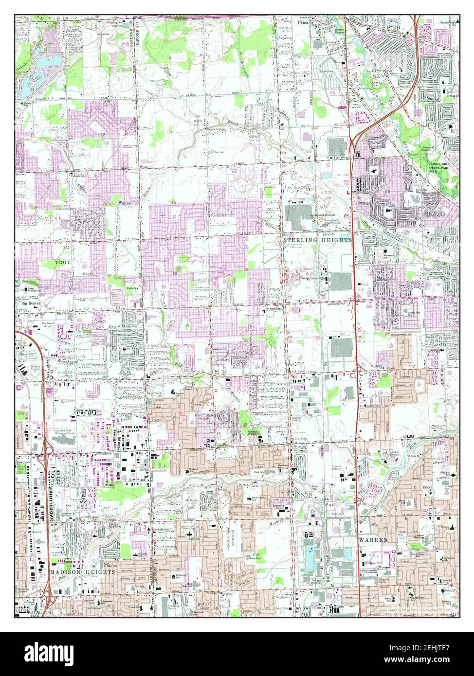 Warren, Michigan, map 1968, 1:24000, United States of America by ...