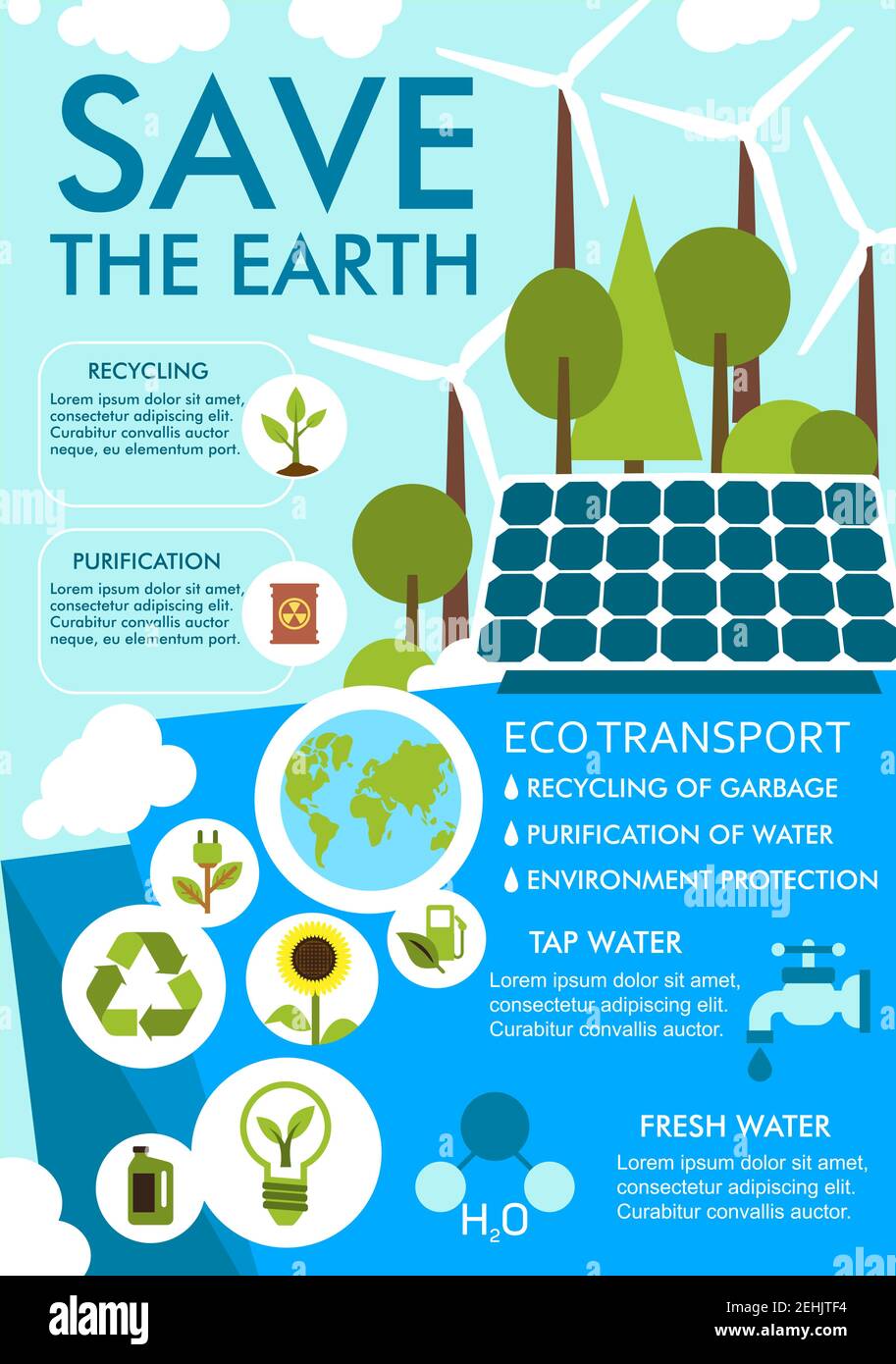 Save Earth banner for ecology environment sustainable development ...