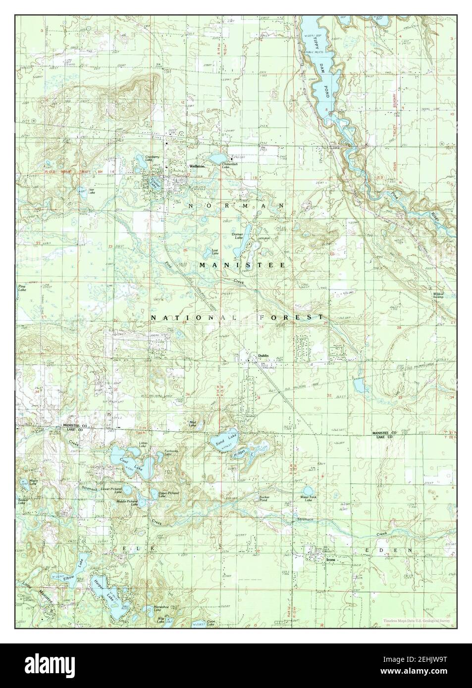 Wellston, Michigan, map 1987, 1:24000, United States of America by ...