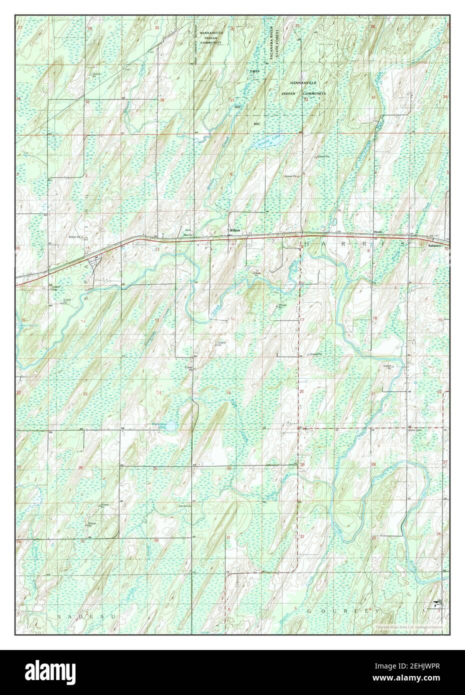Wilson, Michigan, map 1989, 1:24000, United States of America by ...