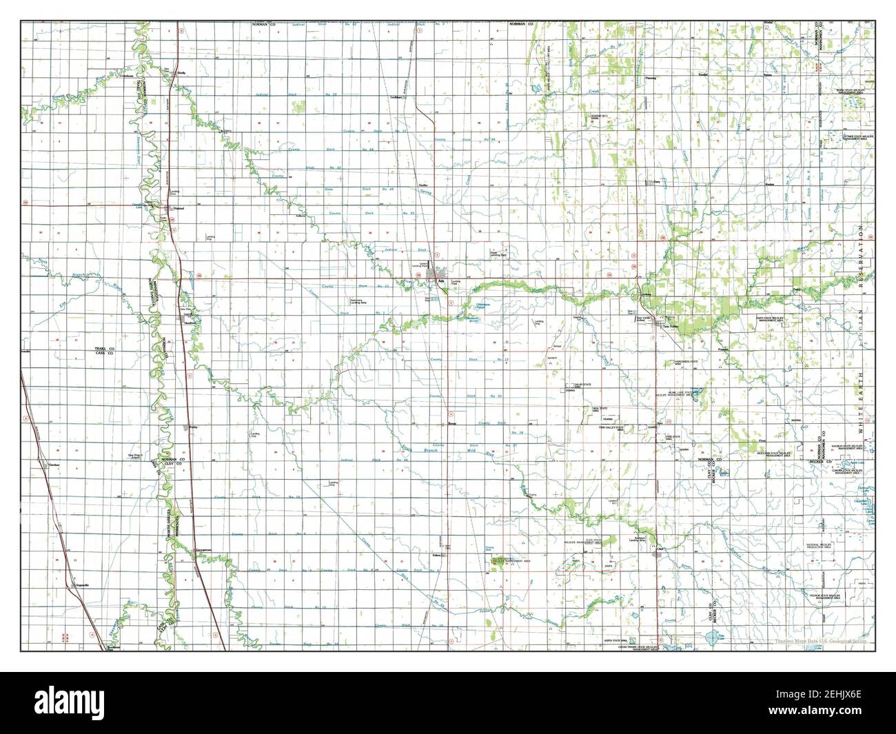 Ada minnesota map Cut Out Stock Images & Pictures - Alamy