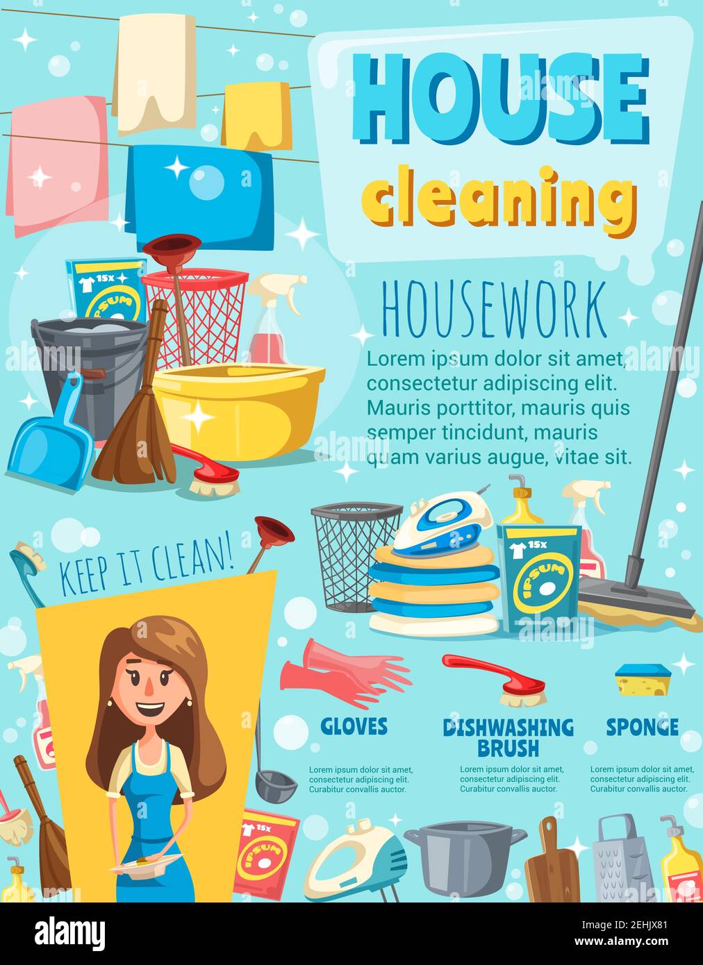 Cleaning poster hi-res stock photography and images - Alamy