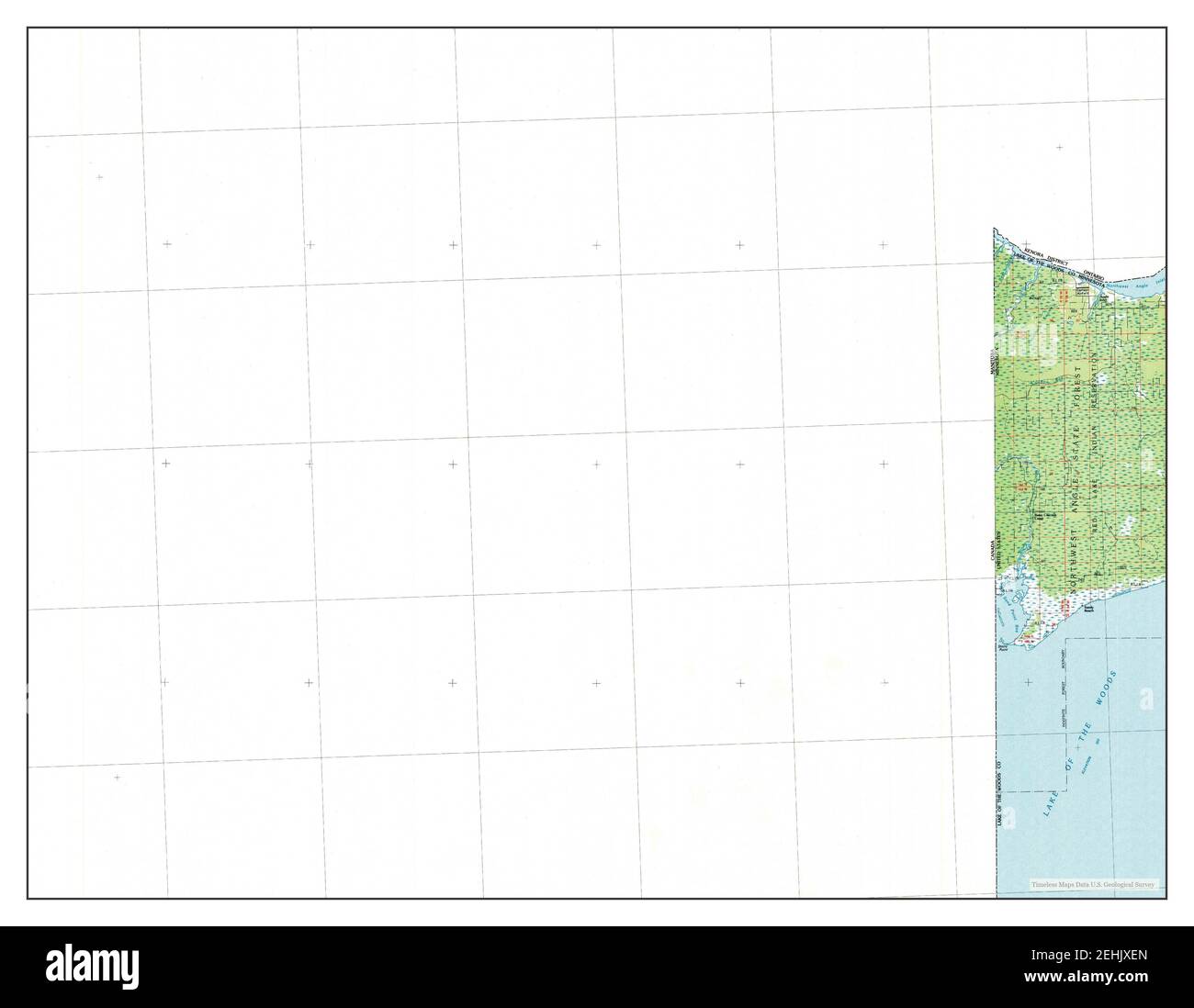 Angle Inlet, Minnesota, map 1985, 1:100000, United States of America by ...