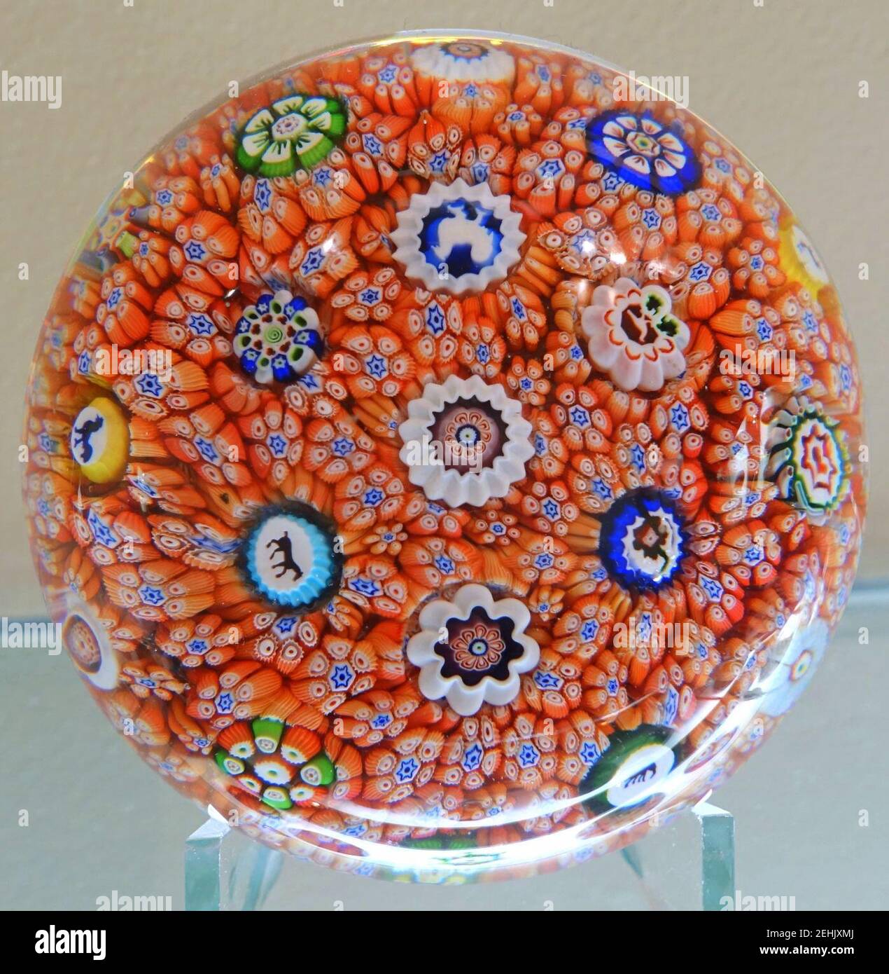 Paperweight by Cristallerie de Baccarat, France, c. 1850, glass Stock ...