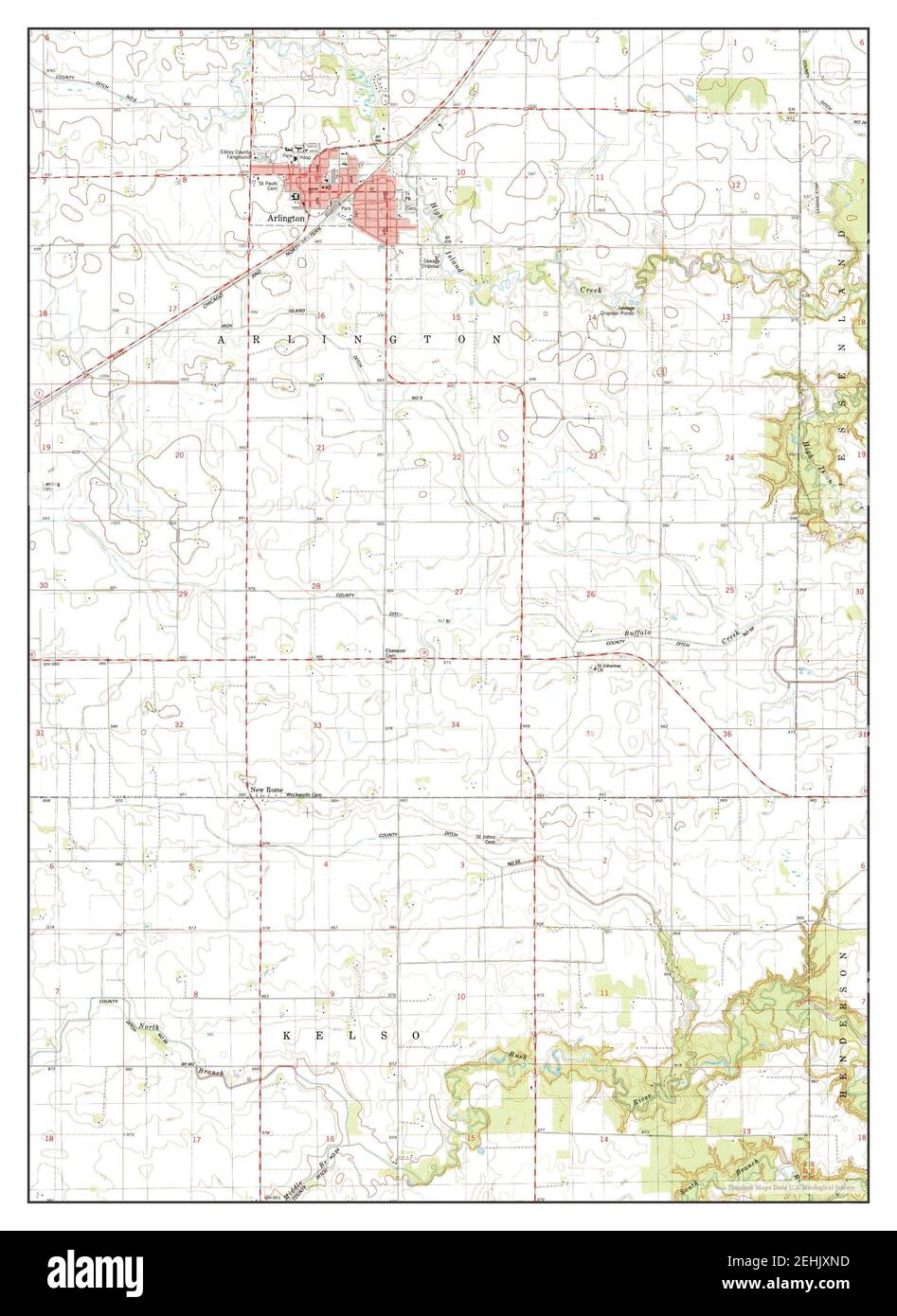 Map of arlington minnesota hi-res stock photography and images - Alamy