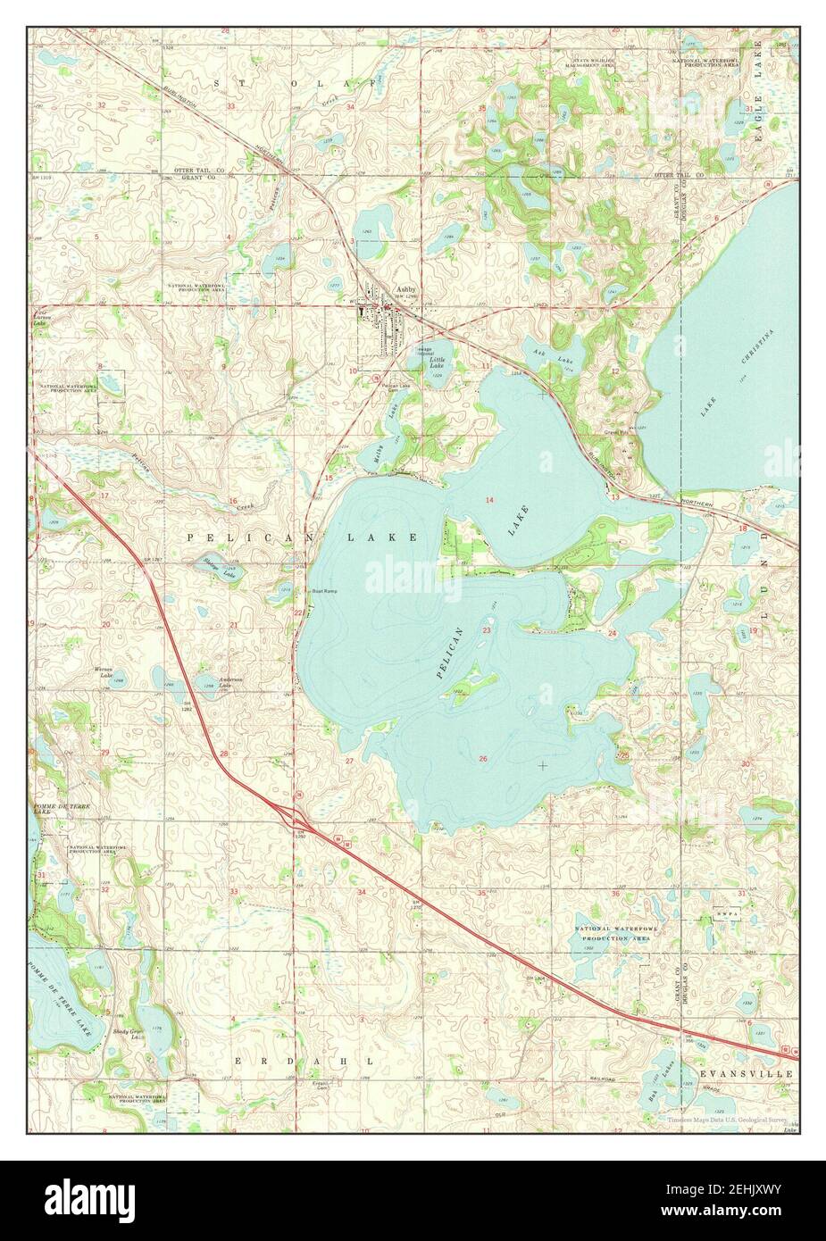 Ashby, Minnesota, map 1973, 1:24000, United States of America by ...