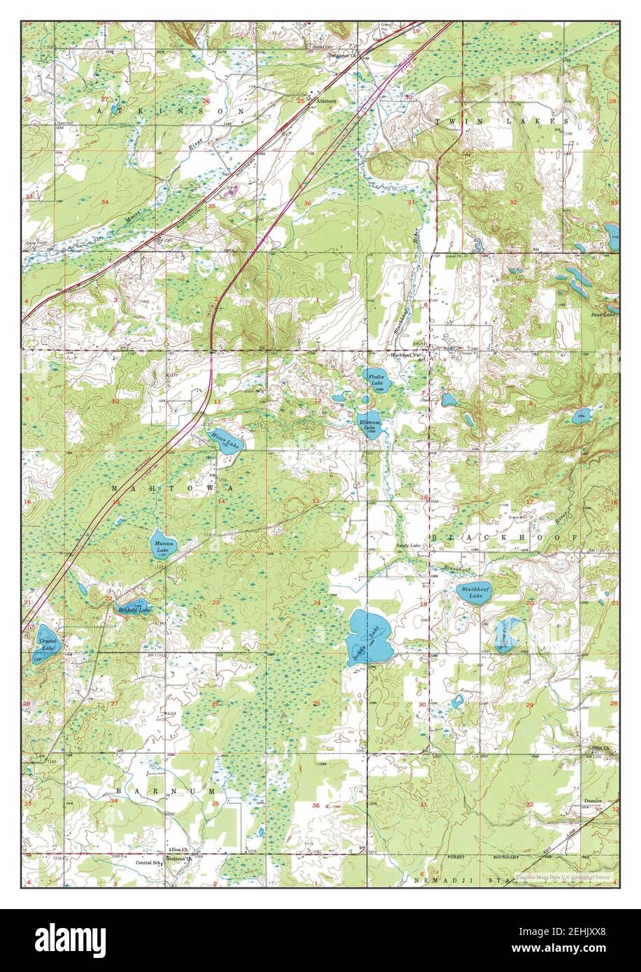 Map of atkinson hi-res stock photography and images - Alamy