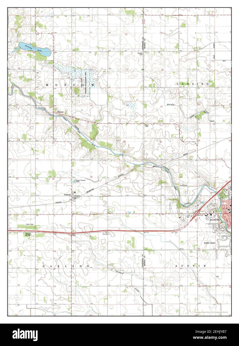 Austin West, Minnesota, map 1982, 1:24000, United States of America by ...