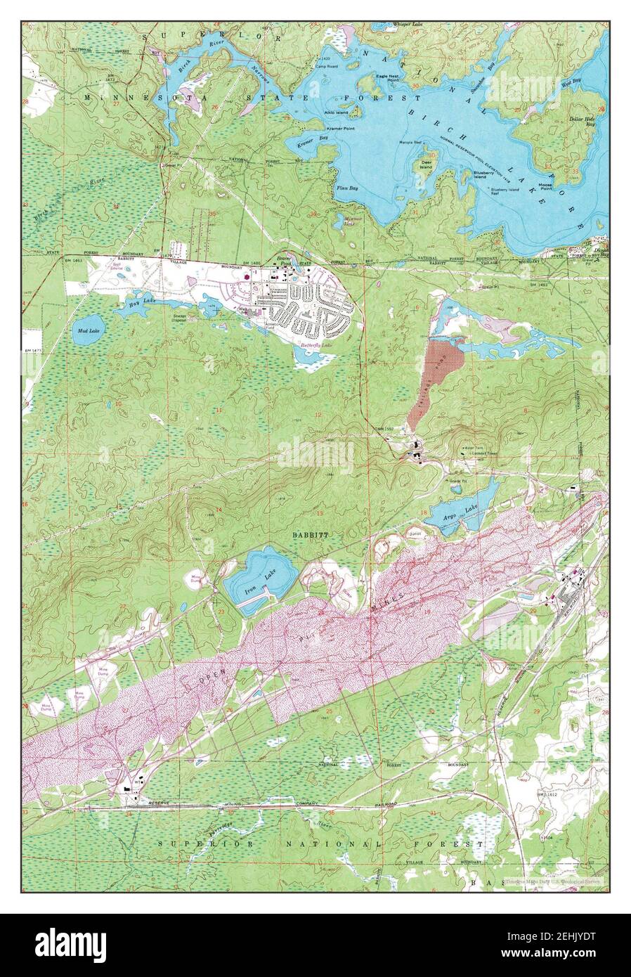 Babbitt, Minnesota, map 1962, 1:24000, United States of America by ...