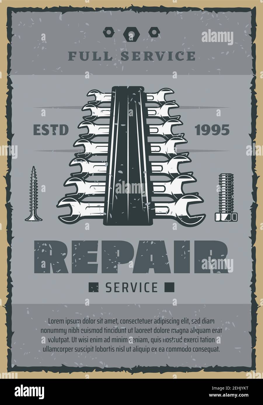 Old toolkit Stock Vector Images - Alamy