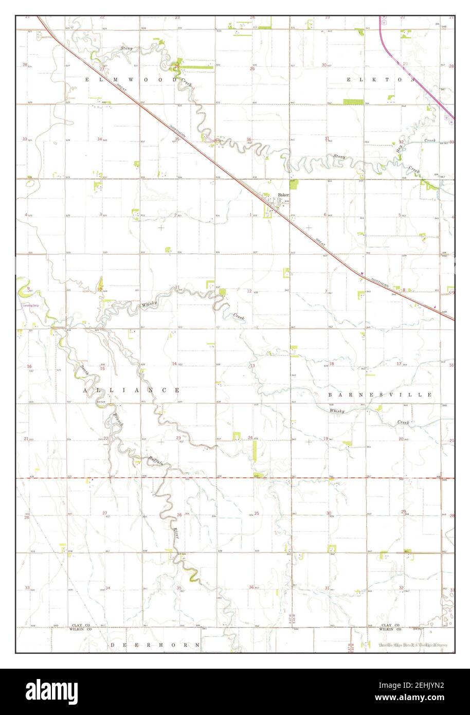 Baker, Minnesota, map 1964, 1:24000, United States of America by ...