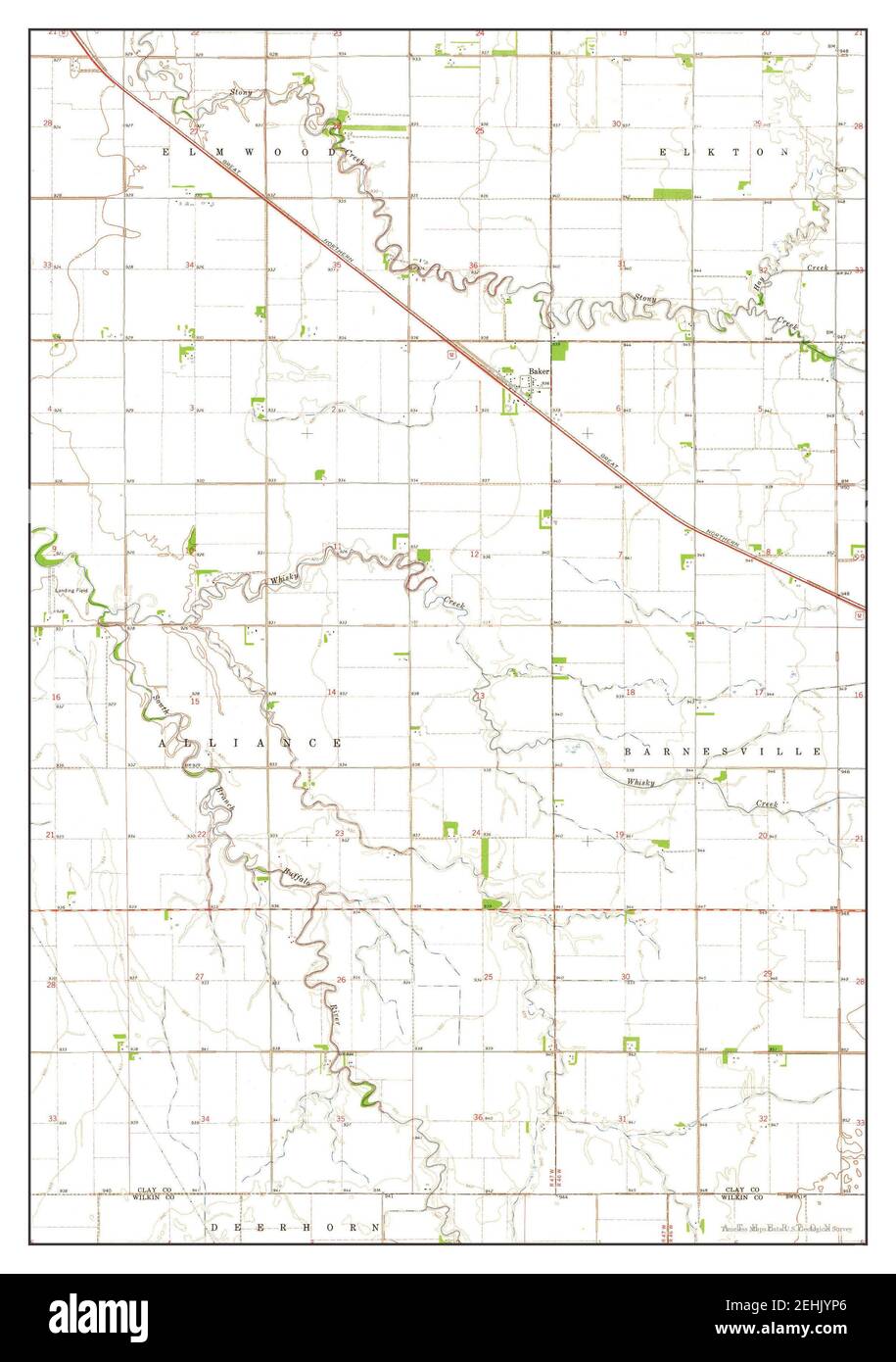 Baker, Minnesota, map 1964, 1:24000, United States of America by ...