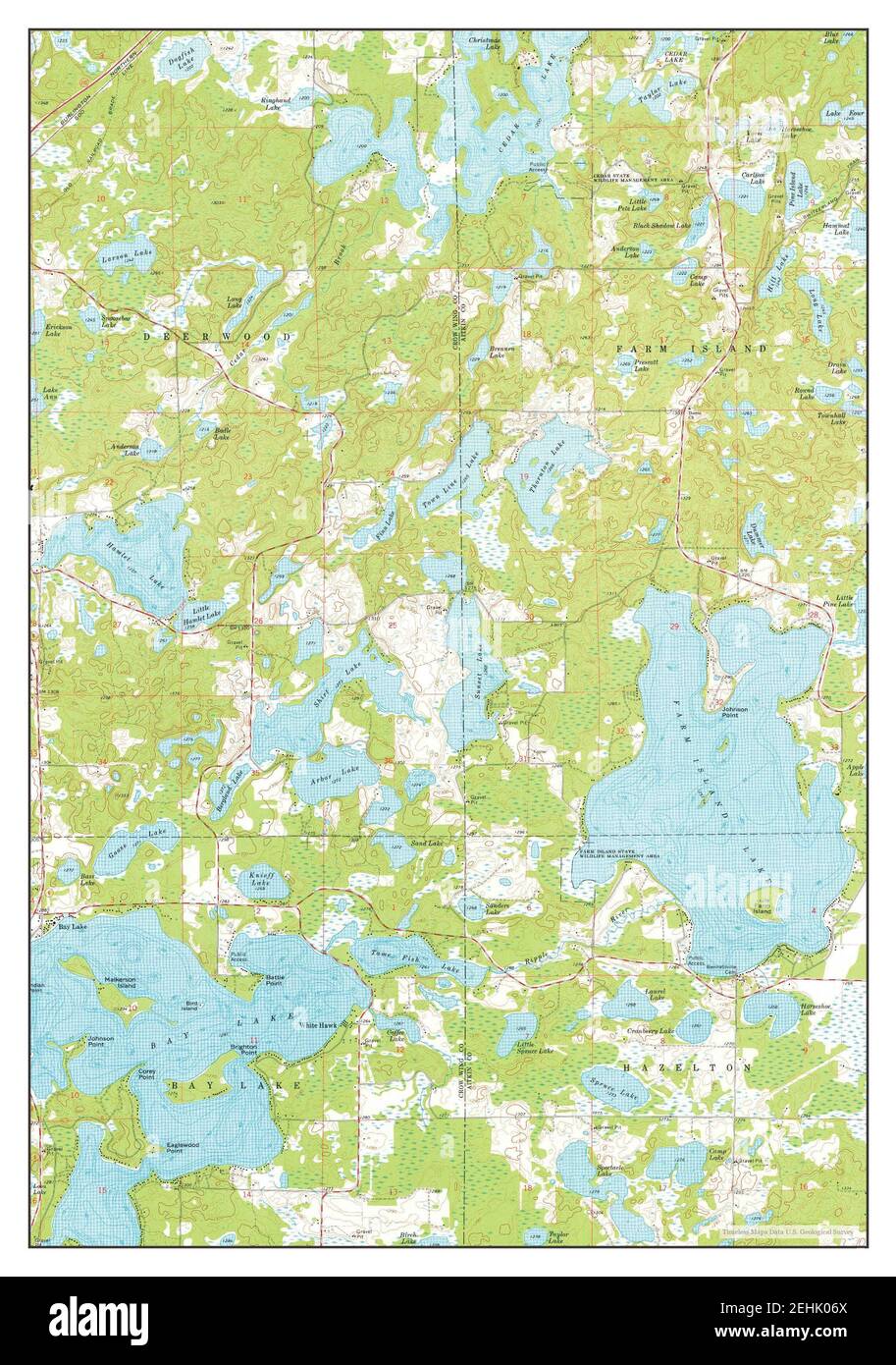 Township of bay lake Cut Out Stock Images & Pictures - Alamy