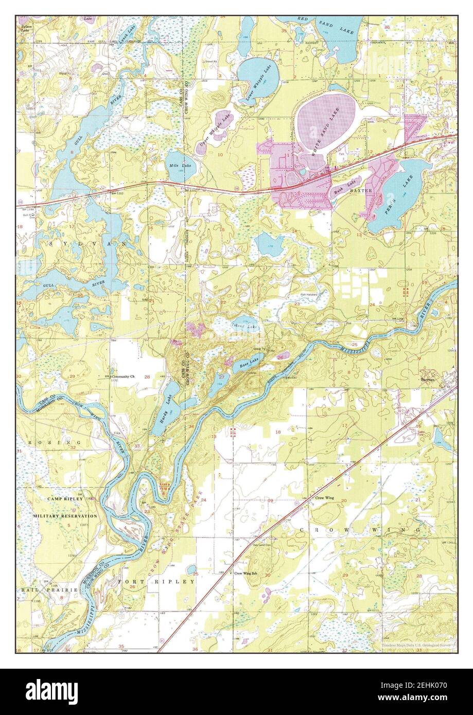 Map of baxter minnesota hi-res stock photography and images - Alamy