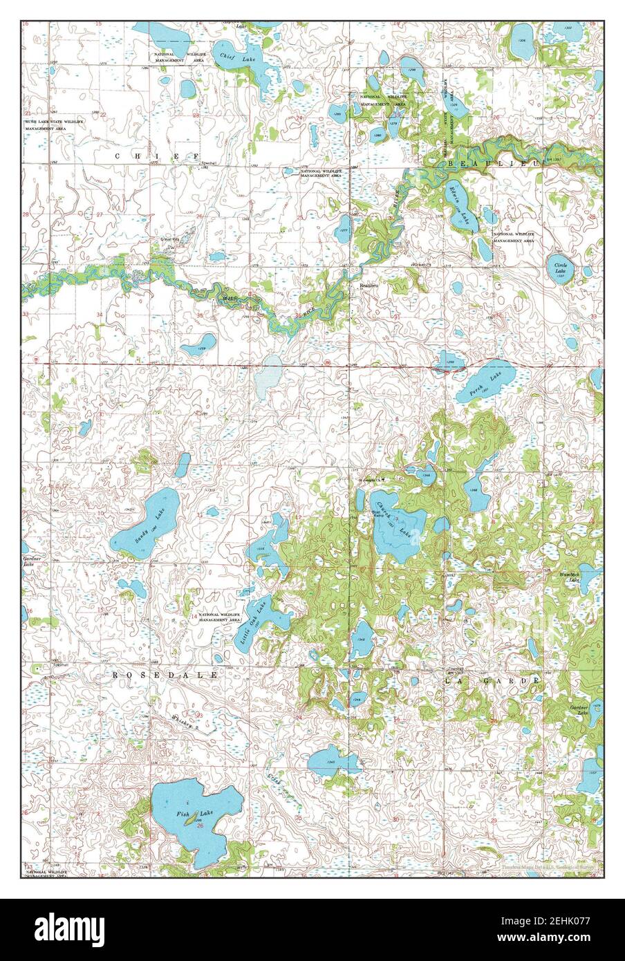 Beaulieu, Minnesota, map 1969, 1:24000, United States of America by ...