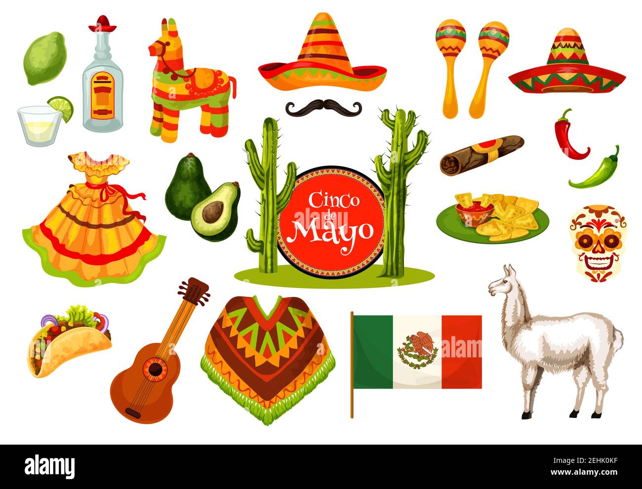 Mexican pinata party icon hi-res stock photography and images - Alamy