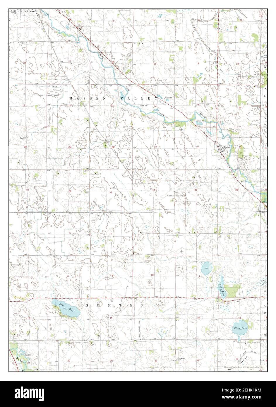 Biscay, Minnesota, map 1982, 1:24000, United States of America by ...