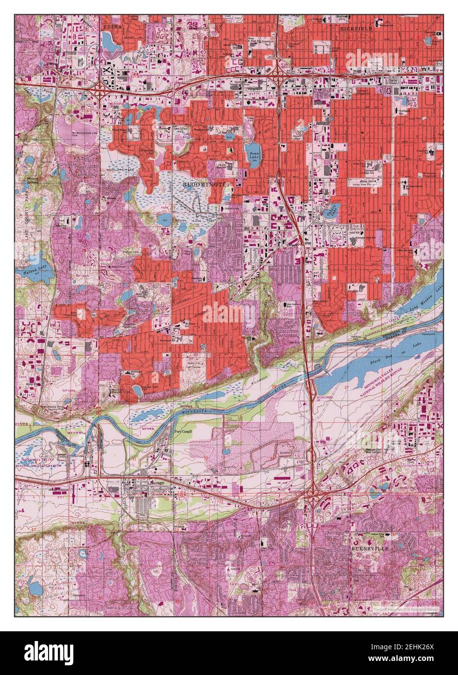 Bloomington, Minnesota, map 1997, 1:24000, United States of America by ...