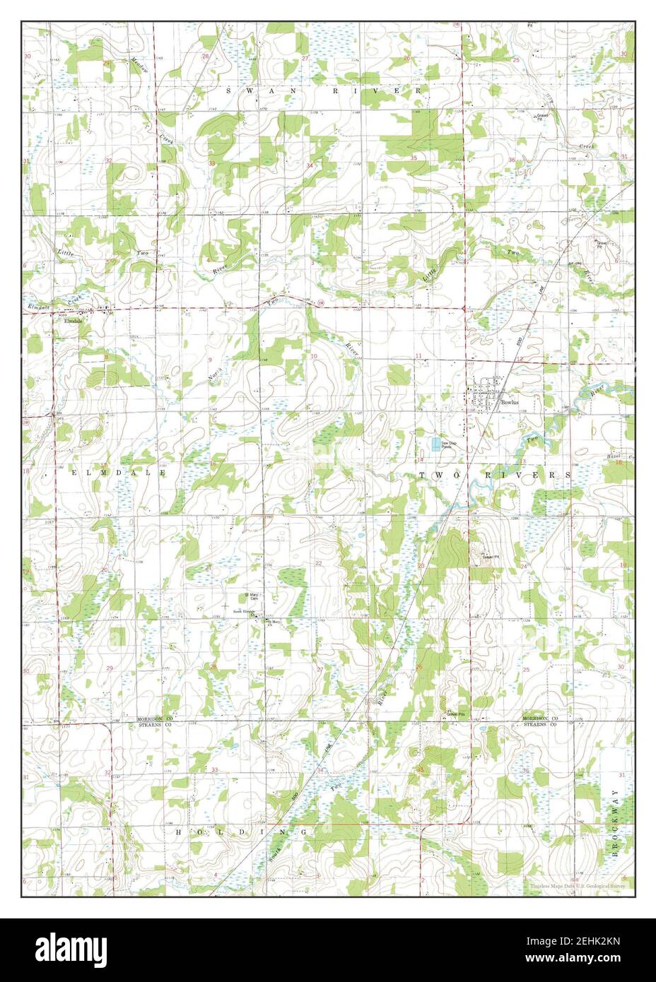 Bowlus, Minnesota, map 1978, 1:24000, United States of America by ...