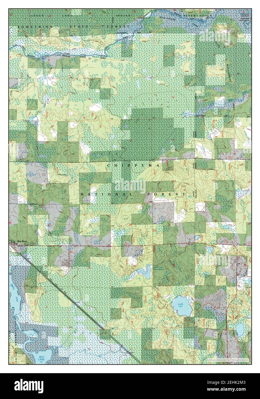 Boy River, Minnesota, map 1996, 1:24000, United States of America by ...