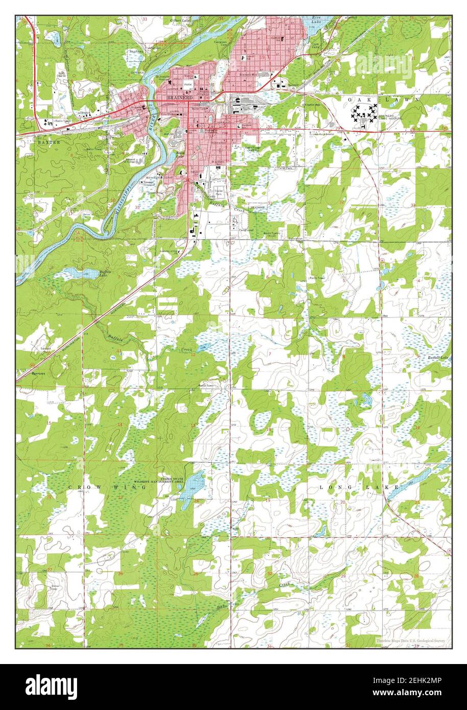 Brainerd map Cut Out Stock Images & Pictures - Alamy