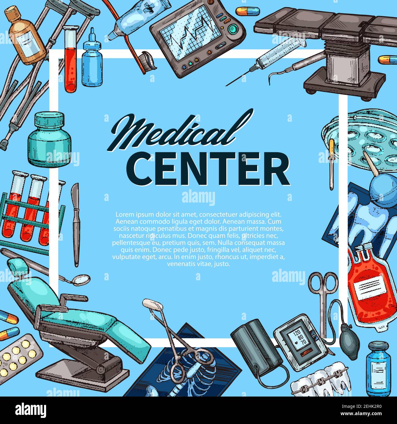 Hospital sketch Stock Vector Images - Alamy