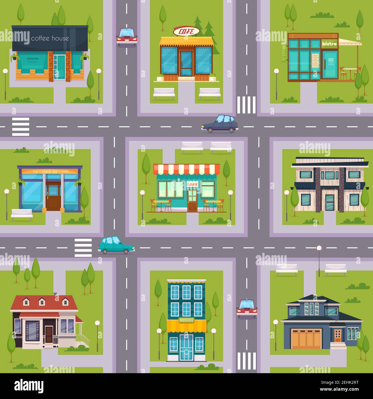 Terrace blocks Stock Vector Images - Alamy