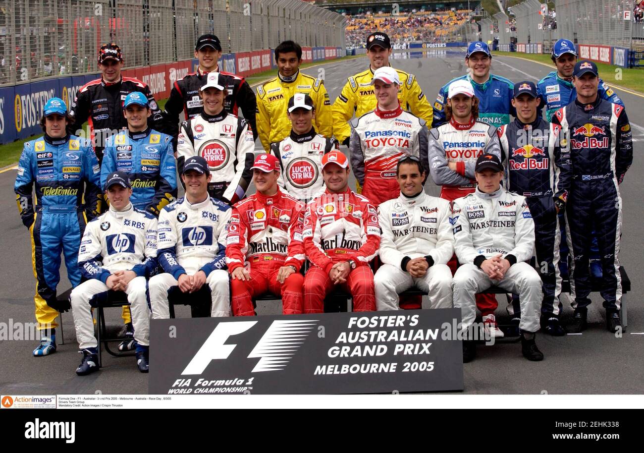 Team group car drivers f1 hi-res stock photography and images - Alamy