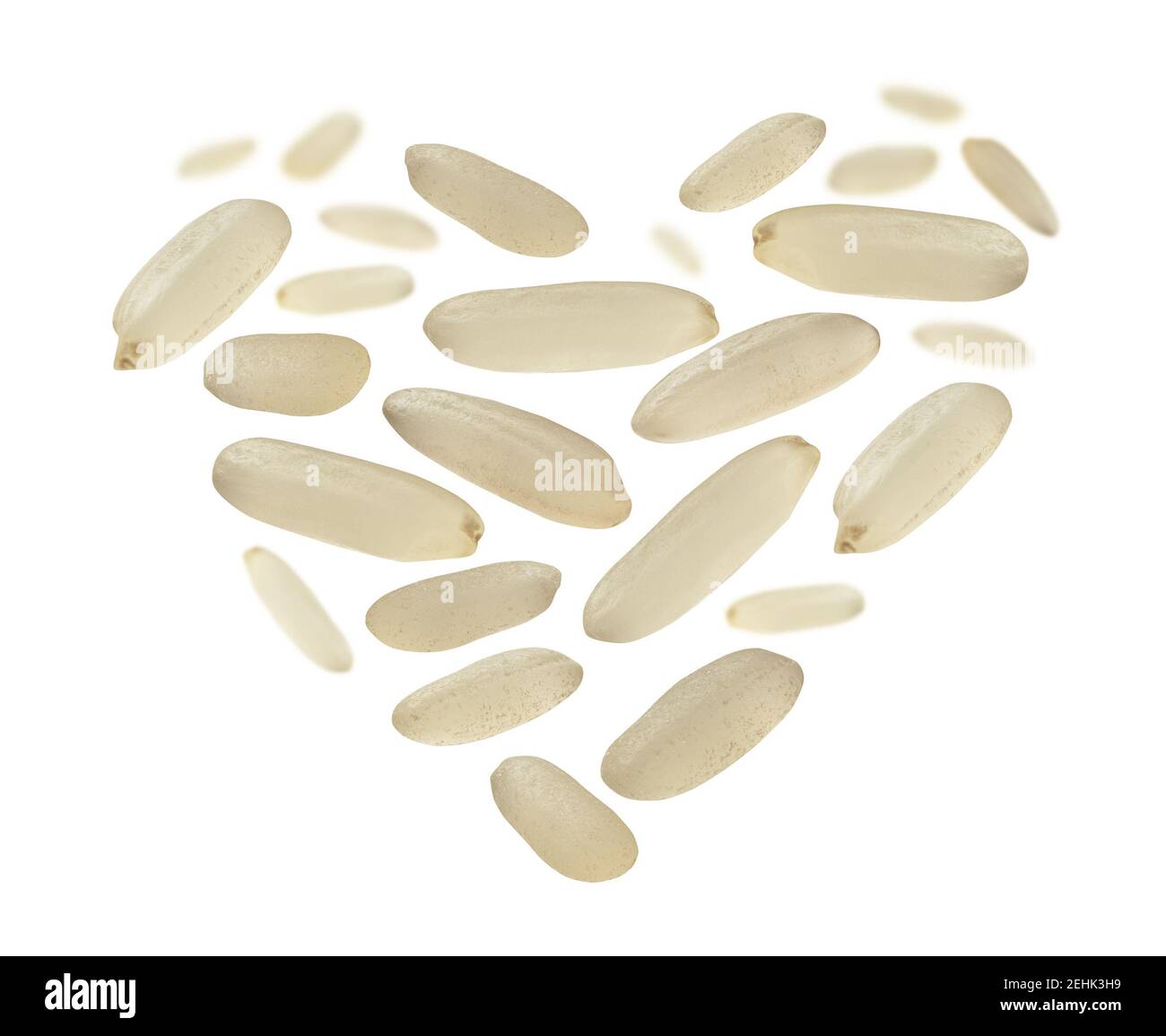 White rice in heart hi-res stock photography and images - Alamy