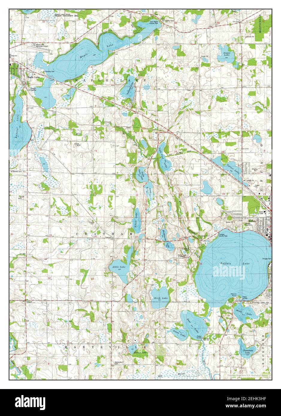 Buffalo Minnesota Map High Resolution Stock Photography and Images - Alamy