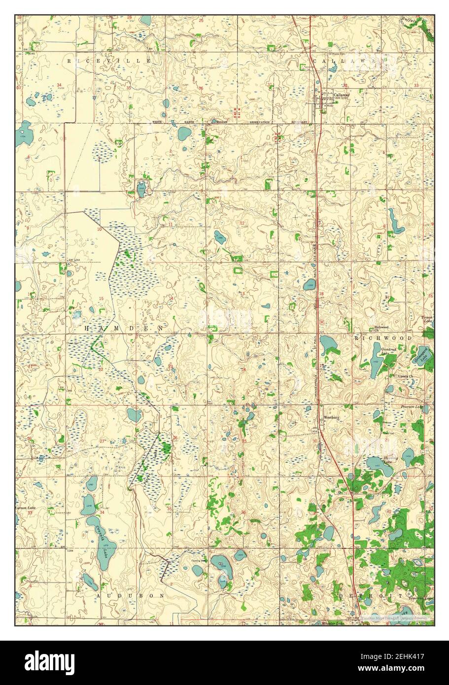 Callaway, Minnesota, map 1959, 1:24000, United States of America by ...